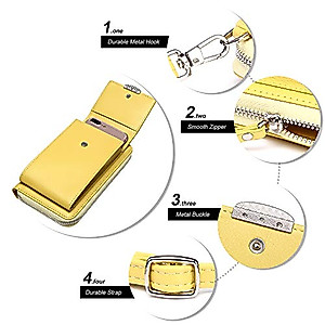 KUKOO Small Crossbody Bag Cell Phone Purse Wallet with Credit Card Slots for Women