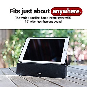 ZVOX AccuVoice AV100 Compact TV Soundbar Speaker with 6 Levels of Voice Boost, Black