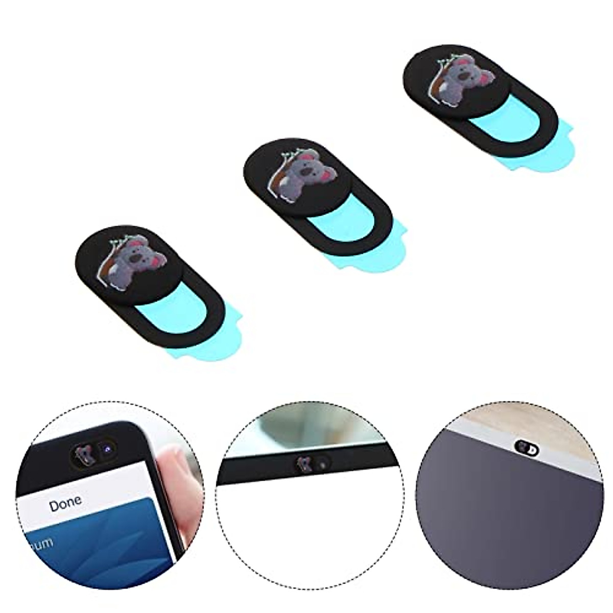 SOLUSTRE Phone Camera 9 Pcs Webcam Covers Laptop Camera Camera Computer Camera Laptop Camera Cover