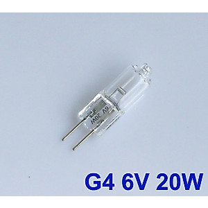 10x G4 6V 10W/20W Halogen Light Bulbs 6 Volt 10/20 Watt Dimmable 2700K for Landscape/Desk Lamp (10, watts)