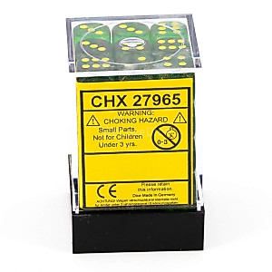 Chessex Borealis Maple Green D6 12mm Dice Set [CHX27965]