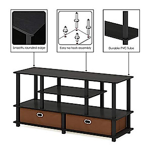 Furinno JAYA TV Stand for up to 50-Inch TV