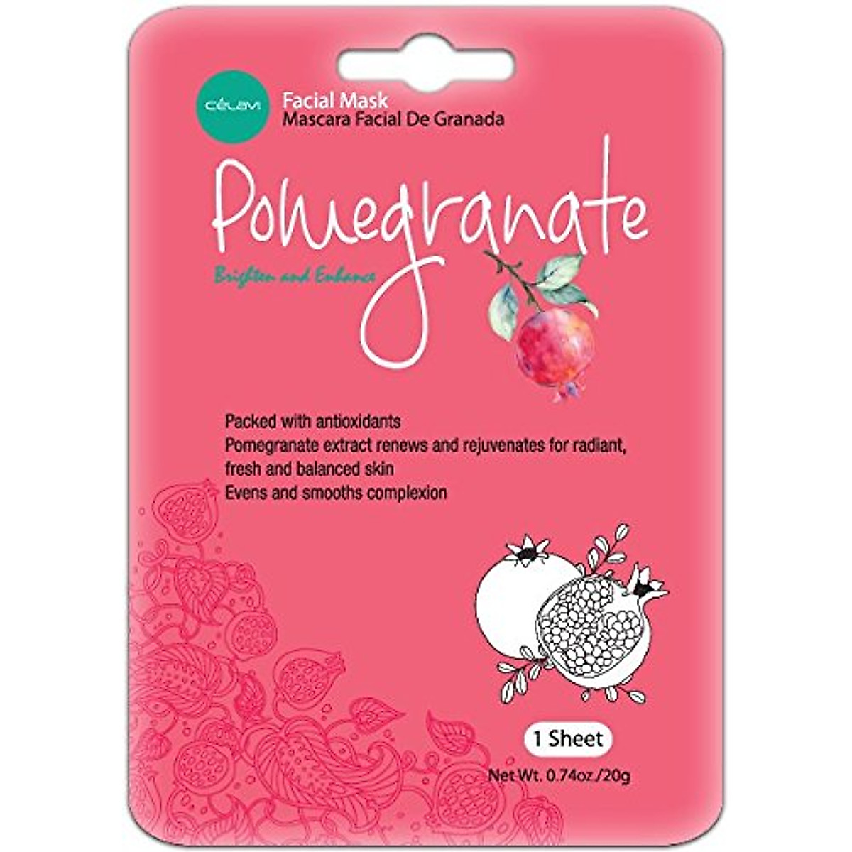 Celavi Collagen Facial Face Mask (24-Sheets) Classic Korean Skincare