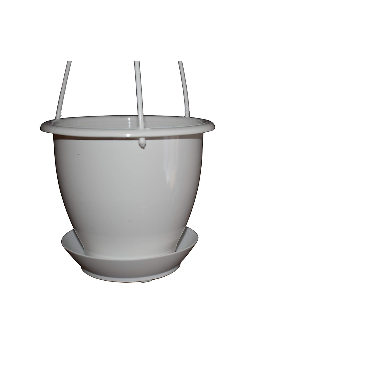 KOBA 4.5 inch Mini White Plastic Hanging Basket by Koba (5)