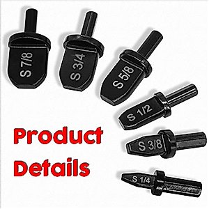 HVAC Tools Drill Bit Set, Air Conditioner Copper Pipe Expander Swaging Tool, Copper Tube Flaring Tool Spin Bit Set, 6 Pcs Bit Kit Includes 1/4'', 3/8'', 1/2'', 5/8'', 3/4'', 7/8'' Bits