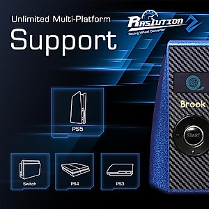 Brook Ras1ution 2 - Racing Wheel Converter for PS5/ Switch/XB 360, XB Original Gaming Consoles's Racing Games