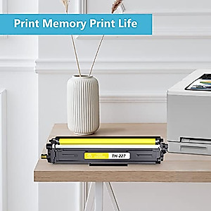 EAXIUCE TN227 TN-227 Yellow Toner Cartridge Compatible Replacement for Color Pro MFCL3710CW MFCL3750CDW HLL3210CW HLL3230CDW Series Printer