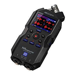 Zoom H4essential New H4n 4-Track Recorder with Ritz Gear Professional Video, Cinema and Broadcasting Shotgun Microphone for Indoor & Outdoor Film, Interview & Studio Complete Recording Kit (Black)