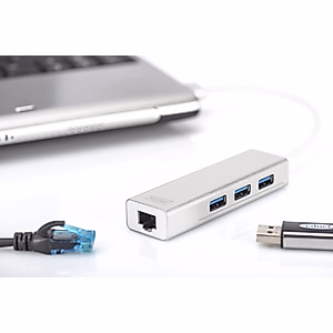 Assmann DIGITUS USB 3.0 3-Port Hub & Gigabit LAN-Adaptor