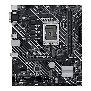 ASUS PRIME H610M-E D4 LGA 1700(Intel 12th Gen) mATX motherboard (PCIe 4.0, DDR4,2xM.2 slots,1Gb LAN,DisplayPort/HDMI/D-Sub, USB 3.2 Gen 1 ports, SATA 6 Gbps, COM header, RGB header)