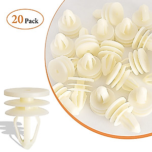 20 PCS Door Trim Panel Retainers Clips Fasteners Rivets Pins Fit for GMC Envoy Chevy Chevrolet Trailblazer Suburban Silverado, Replaces#10357004 10360625 15095067 15155113 15205950 15944000 8103570040