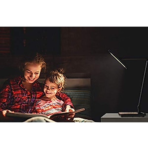 saicoo LED Desktop Lamp with Large LED Panel, Seamless Dimming-Control of Brightness and Color Temperature, an USB Charging Port