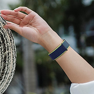 Amzpas Quick Release 20mm Watch Band Nylon Loop 20mm Watch Strap, Nylon Breathable Replacement Band for Samsung Galaxy Watch 40mm 44mm