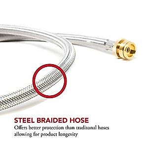 GasOne 50143-05 5 ft 1lb to 20lb 16.4 oz to 20 lb Propane Tank Adapter Hose QCC1/ Type 1