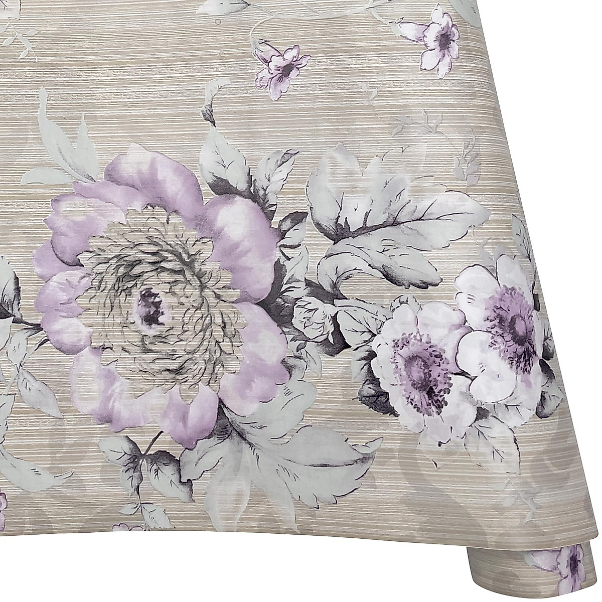 Yifely Vintage Purple Peony Self-Adhesive Kitchen Shelf Drawer Liner Moisture Proof PVC Mat 45x300cm