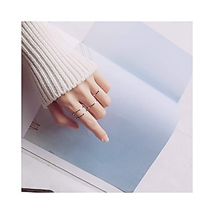 Minimalist 1mm Midi Thin Open Band Ring S925 Sterling Silver Adjustable Stacking Wedding Promise Rings for Women Men