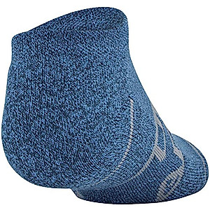 Under Armour Youth Essential Lite No Show Socks, 6-Pairs , Blue/Assorted , Small