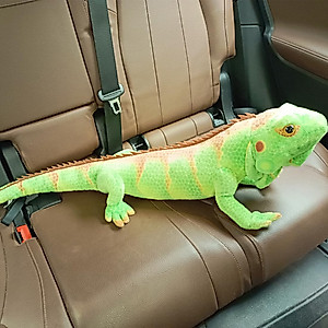 ELAINREN Lifelike Chameleon Stuffed Colorful Lizard Toy Realistic Green Chameleon Dragon Plush Pillow Soft Chameleon Lizard Plushie Dolls Gifts