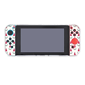 Sedoied Gnome Pattern Print Switch Case Cute PC Cover Shell Compatible with Nintendo Switch Console Cool Protector