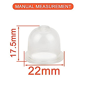 Hipa 6 Pack 561635001 Primer Bulb Pump for Ryobi Homelite Carburetor 26cc String Trimmer Brush Cutter Backpack Blower