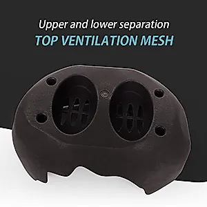 TINTON LIFE Reptile Hideouts Box with 2 Ceramic Sinks to Increase Humidity Terrarium Reptile Hide Habitat Humidify Cave for Turtle Lizard Tortoise Amphibians Snake, 9.8x5.9x5.9 Coffee