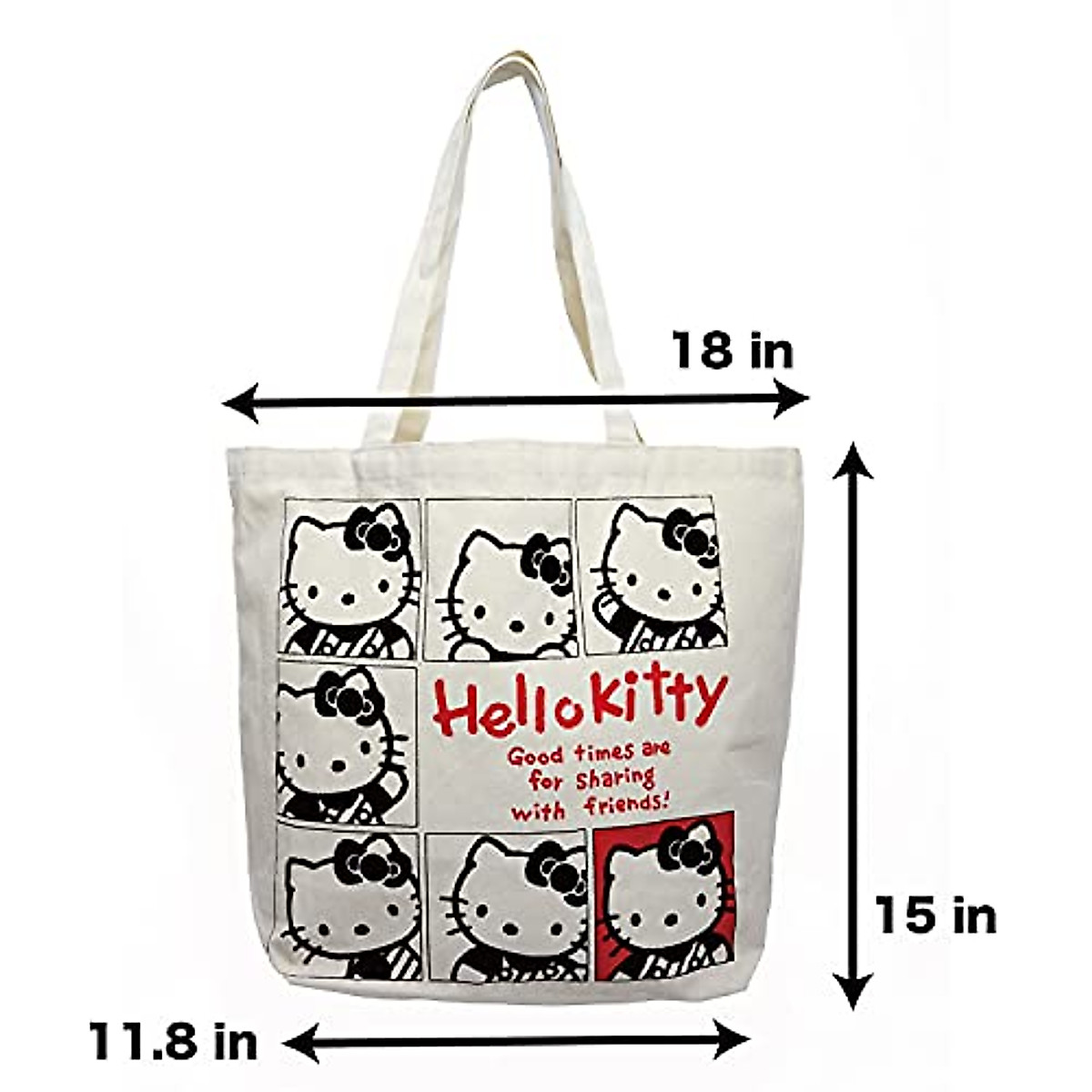 Sanrio Company, Ltd. Hello Kitty Tote Bag Hello Kitty Shopping Bag Gym Bag Hello Kitty Lunch Bag Japan exclusive | Hello Kitty Gift Sanrio Licensed Medium
