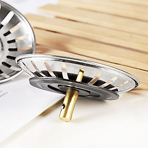 HEMOTON 10pcs sink strainer bathtub sink stopper sink basket shower drain covers bathtub drain stopper Kitchen Sink Filter bathtub stopper anti-blocking Sealing water cover Stainless steel