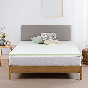 ZINUS 1.5 Inch Green Tea Memory Foam Mattress Topper, Pressure-Relieving Layers, CertiPUR-US Certified, Twin