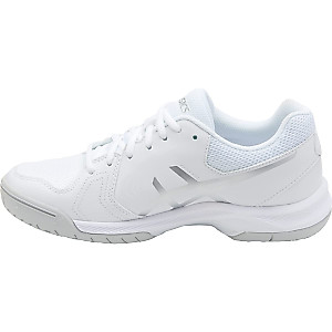 ASICS Women's Gel-dedicate 5 Tennis Shoe, White/Silver, 11 M US