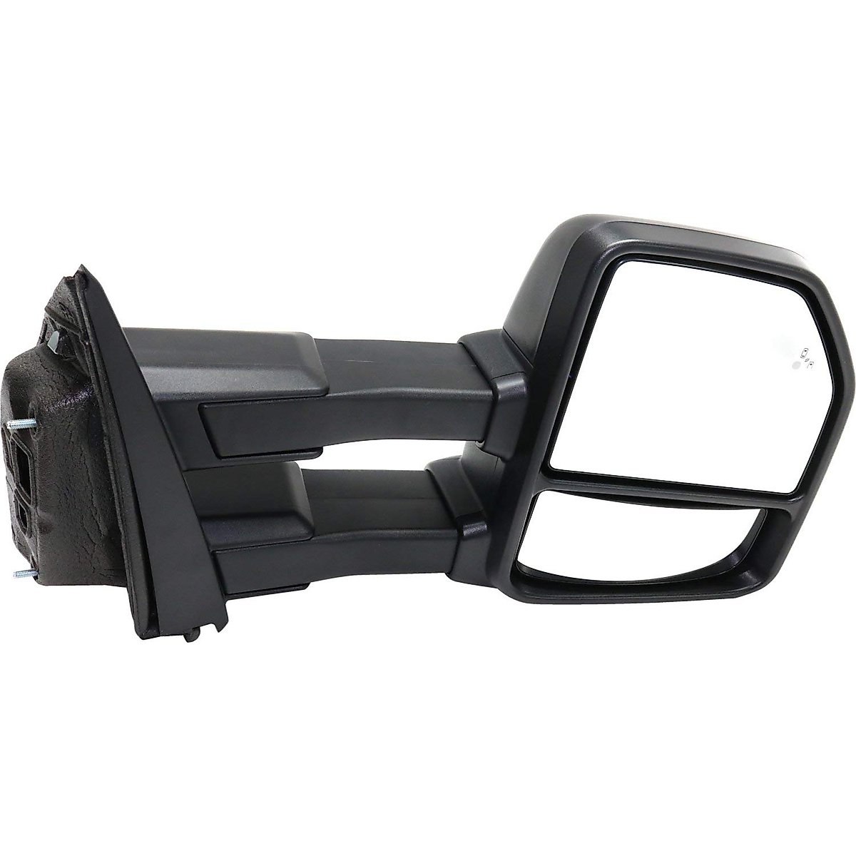 Kool Vue Power Heated Towing Mirrors for Ford F-150 2015-2018 Power Fold With Signal Light, Blind Spot Light, Memory & Puddle Lamp; Without Auto-Dimming Textured Pair