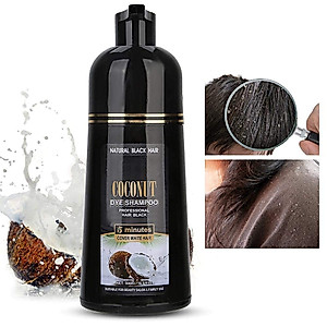 Maani Argan Oil Hair Color Shampoo - Natural Hair Dye, Black, Long Lasting, Ammonia-Free, 500 ML, Instant Fast Acting, Signature Shine, Suitable for Normal, Color Treated Hair