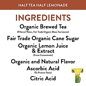 Honest Tea Half Tea and Half Lemonade, 59 Fl Oz (Pack of 8)