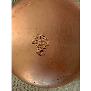 Vtg SS Revere Ware Copper Bottom 7inch Skillet