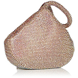 Jessica McClintock womens Staci Mesh Wristlet Pouch, Pink, One Size