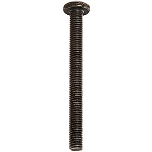 Small Parts 1132MPPBZ Steel Pan Head Machine Screw, Black Zinc Plated, Meets ASME B18.6.3, #2 Phillips Drive, #10-32 Thread Size, 2" Length, Fully Threaded, Import (Pack of 50)