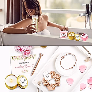 Gemwi Maid of Honor Spa Gift Box, Maid of Honor Stemless Champagne Flutes, Maid of Honor Proposal, Will You Be My Maid of Honor, Bridal Party, Wedding or Bachelorette Party