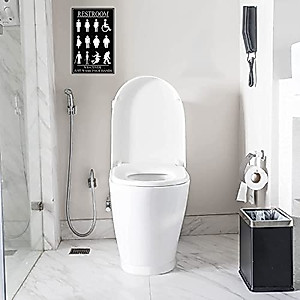 Funny Restroom Sign Whatever Just Wash Your Hands Style Funny Metal Door Sign Restroom Bathroom Door Sign For Toilet Home Hotel Wall Decor 8 X12 Inch