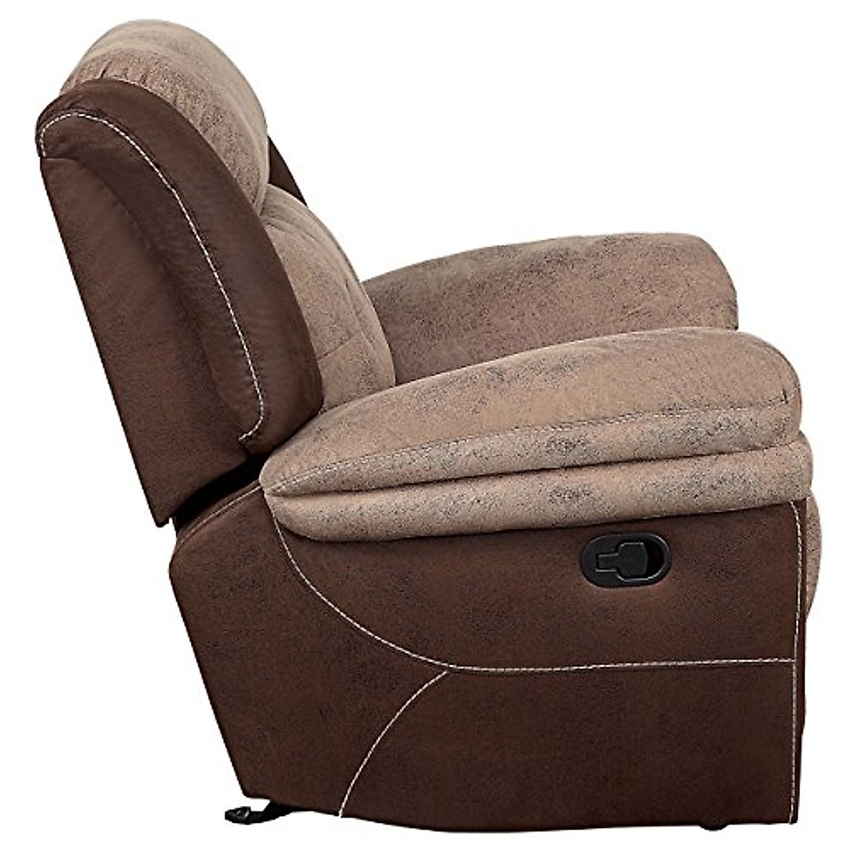 Homelegance Chai 91" Microfiber Double Reclining Sofa (Manual), Brown