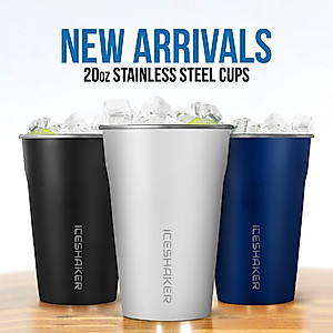 Ice Shaker Insulated Stainless Steel Tumbler | 20 oz, US Army Camo | 30+ Hours Cold & 12+ Hours Hot | Removable Straw and Drink Spout | Odor-Free Tumbler Cup Water, Coffee, Tea, Smoothies, Cocktails