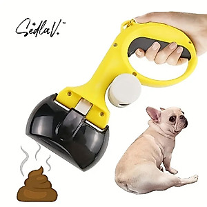 SEDLAV Portable Dog Poop Scooper - Pet Waste Picker with Bag Dispenser and Hygienic Design for Easy Outdoor Cleanup - Travel Dog Waste Collector Tool for Efficient Pet Waste Management