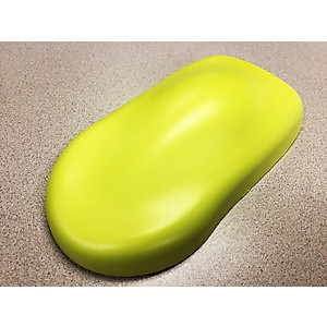 VViViD+ Matte Metallic Daytona Yellow Vinyl Wrap Roll (1ft x 5ft)
