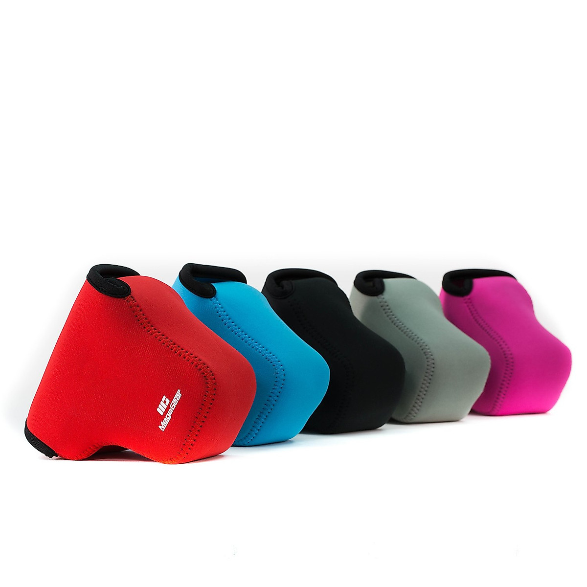 MegaGear Ultra Light Neoprene Camera Case Compatible with Olympus OM-D E-M1 Mark III, E-M1 Mark II (12-40mm), Black (MG1070)