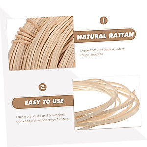 Outanaya 1 Roll Rattan Weave Material Woven Chair Weaving Kit Rattan Furniture Webbing Basket Wicker Furniture Repair Kit Chair Cane for DIY Rattan Weaving Material DIY Rattan Material Reed