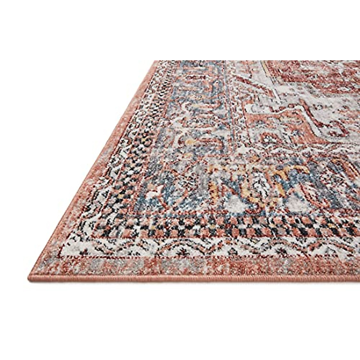 Loloi II Cassandra Collection CSN-01 Rust/Multi, Traditional 5'-3" x 7'-9" Area Rug