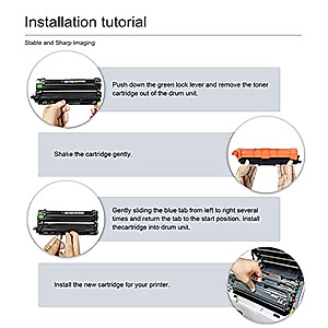 ISHIEY (2BK+1C+1M+1Y, 5-Pack) Compatible Toner Cartridge Replacement for Brother TN227 TN-227 TN-227BK TN223 TN-223BK MFC-L3770CDW MFC-L3710CW MFC-L3750CDW HL-L3210CW HL-L3290CDW HL-L3230CDW Printer