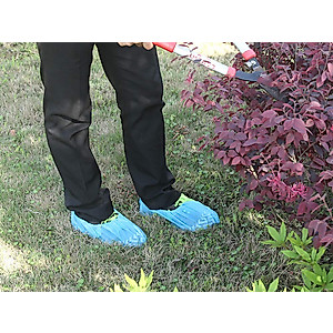 Disposable Boot & Shoe Covers 100 Pairs (200 Pack) Non Slip Durable Large Size Fits Virtually Most Shoes