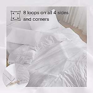 DOZ by SIJO 100% Organic Bamboo Duvet Cover Set, 1 Duvet Cover and 2 Pillowcases, Buttery Soft, Cooling, Eco Friendly, Silky Breathable, Oeko-TEX, High GSM Durable (Snow, King/Cal King)