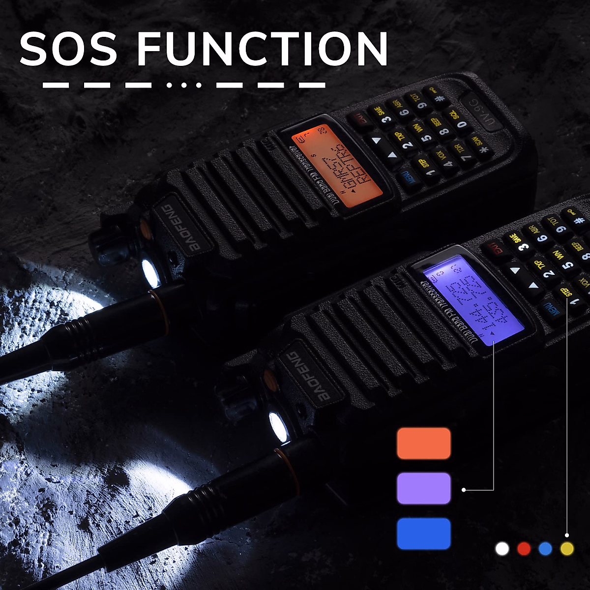 Baofeng UV-9G GMRS Radio (2 Pack), IP67 Waterproof Outdoors Two Way Radios, Long Range Rechargeable with Programming Cable and RA-MD2 Antennas, GMRS Repeater Capable, Support Chirp