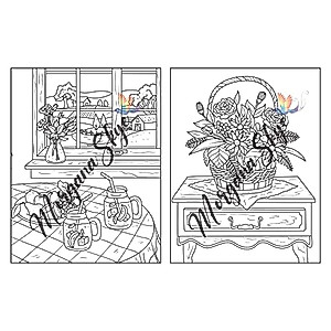 Farmhouse Coloring Book: Easy Countryside Designs with Cute Farm Animals, Beautiful Flowers and Relaxing Landscapes for Stress Relief and Relaxation