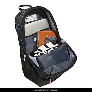 adidas Creator 2 Backpack, Speckle Black/Bliss Pink/Black, One Size